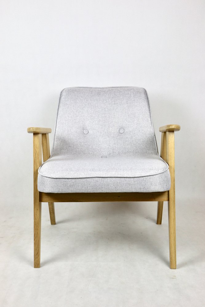 Beige & Gray Model 366 Lounge Chair by Józef Chierowski, 1970s for sale ...
