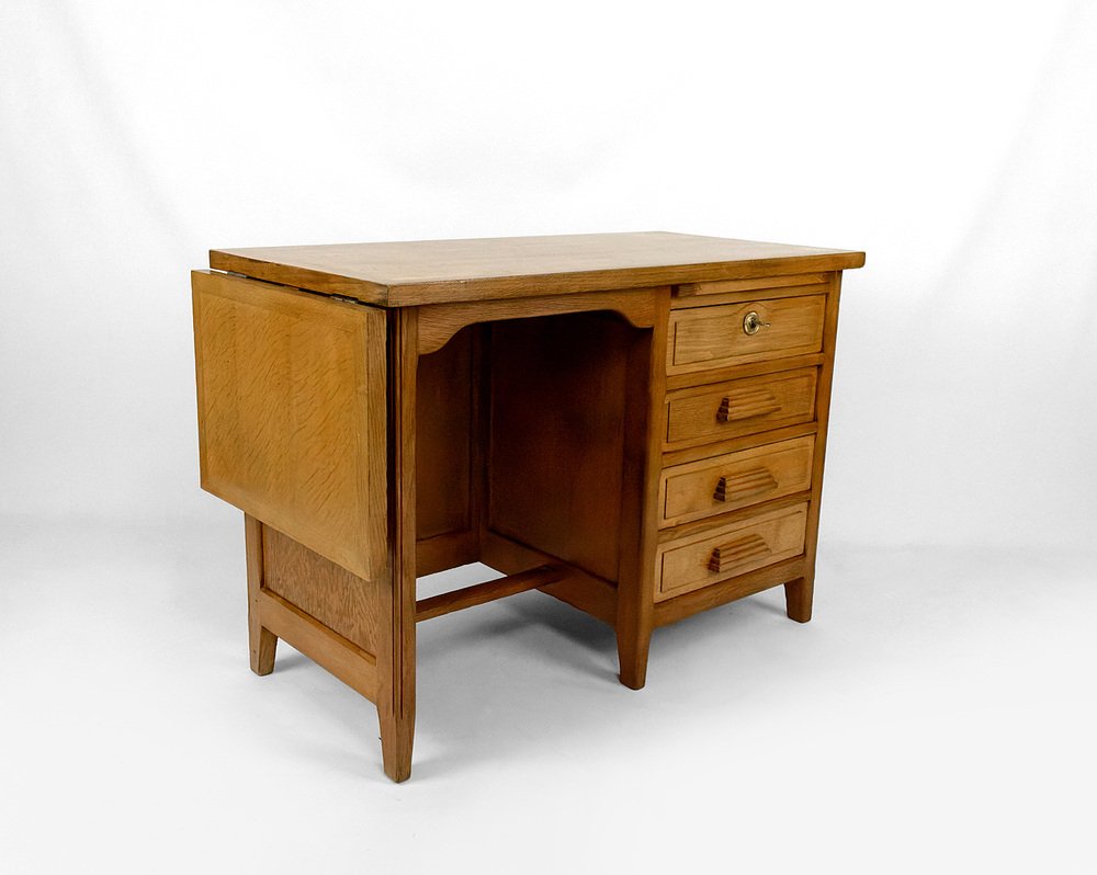 Art Deco Oak Desk, 1940 for sale at Pamono