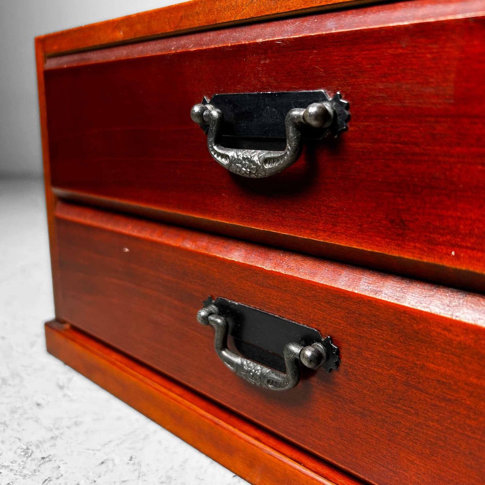 Small Japanese Wooden Box for sale at Pamono