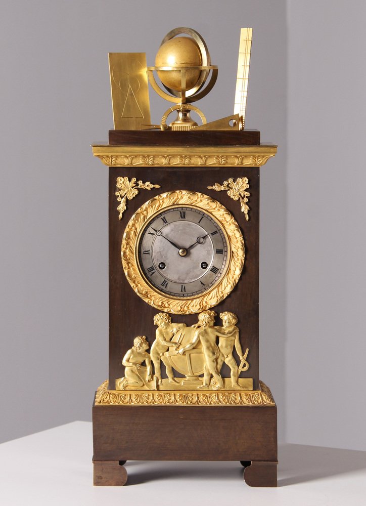 Mantel Clock Astronomy, 1830s for sale at Pamono