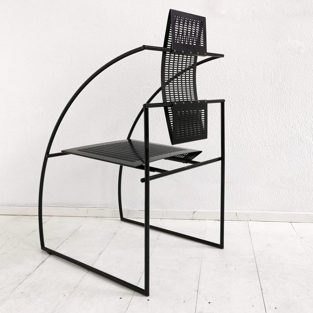 Quinta Armchairs in Metal by Mario Botta for Alias, 1985, Set of 6 for sale at Pamono