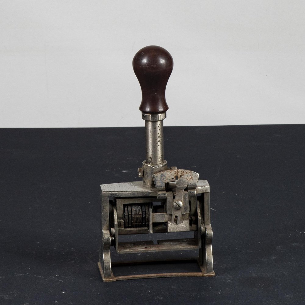 Vintage Zahlenstempel aus Kunststoff und Metall bei Pamono kaufen