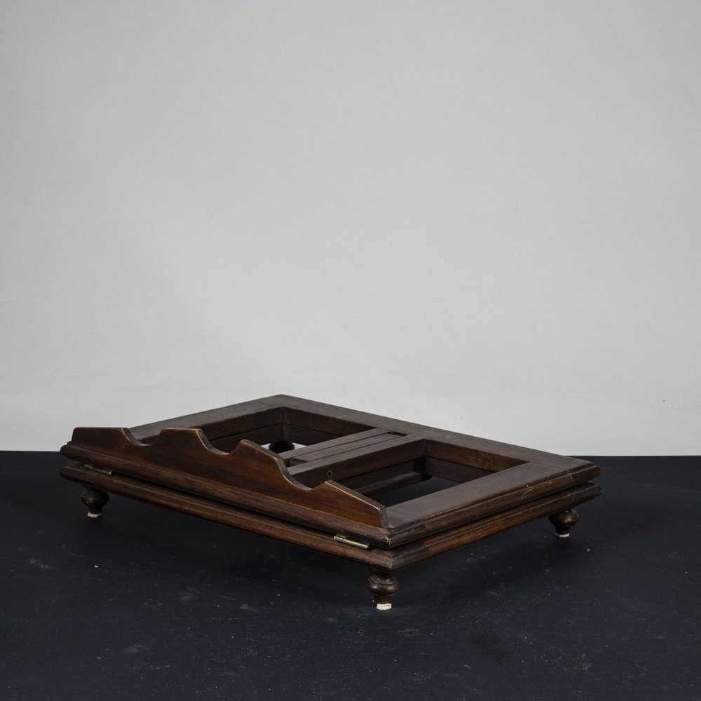 Vintage Brown Wooden Lectern for sale at Pamono