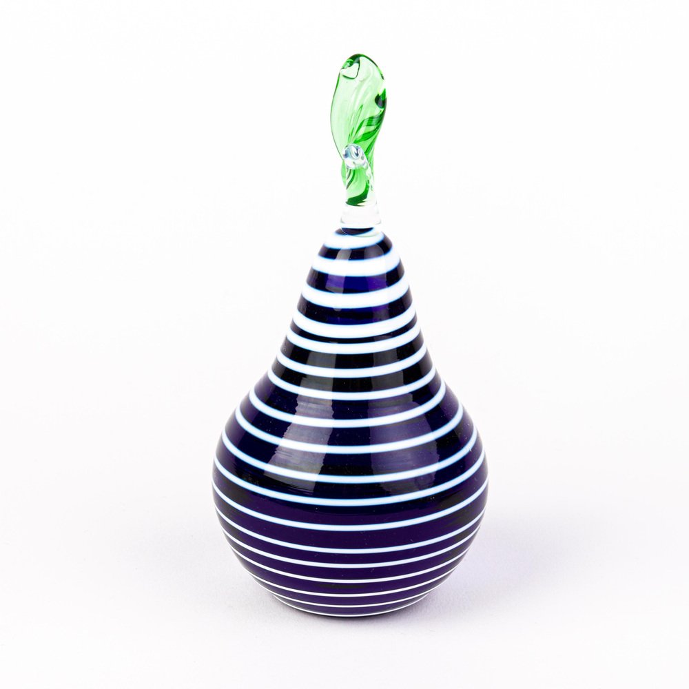 Venetian Murano Glass Desk Paperweight in Pear Shape for sale at Pamono