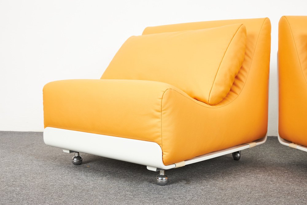 Set of Mid-Century Space Age Orbis Plywood Lounge Chairs by Luigi ...