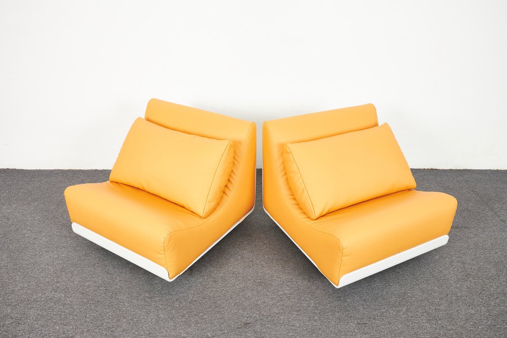 Set of Mid-Century Space Age Orbis Plywood Lounge Chairs by Luigi ...