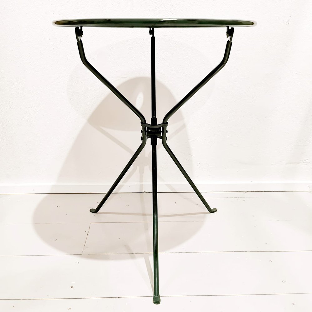 Cumano Table in Green Metal by Achille Castiglioni for Zanotta, 1980s ...