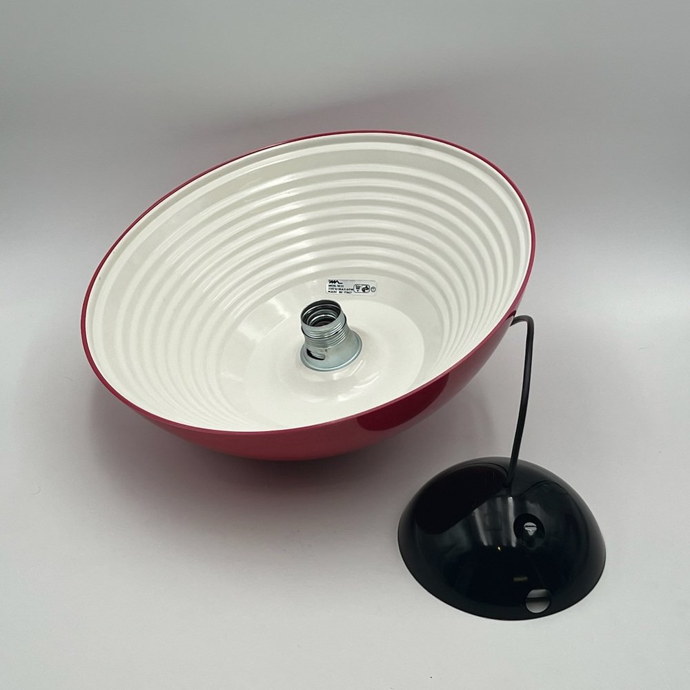 Coupe 1835 Hanging Lamp in Glossy Red Hue by Elio Martinelli for ...
