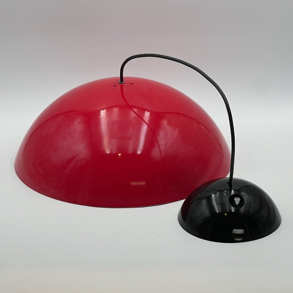 Coupe 1835 Hanging Lamp in Glossy Red Hue by Elio Martinelli for ...