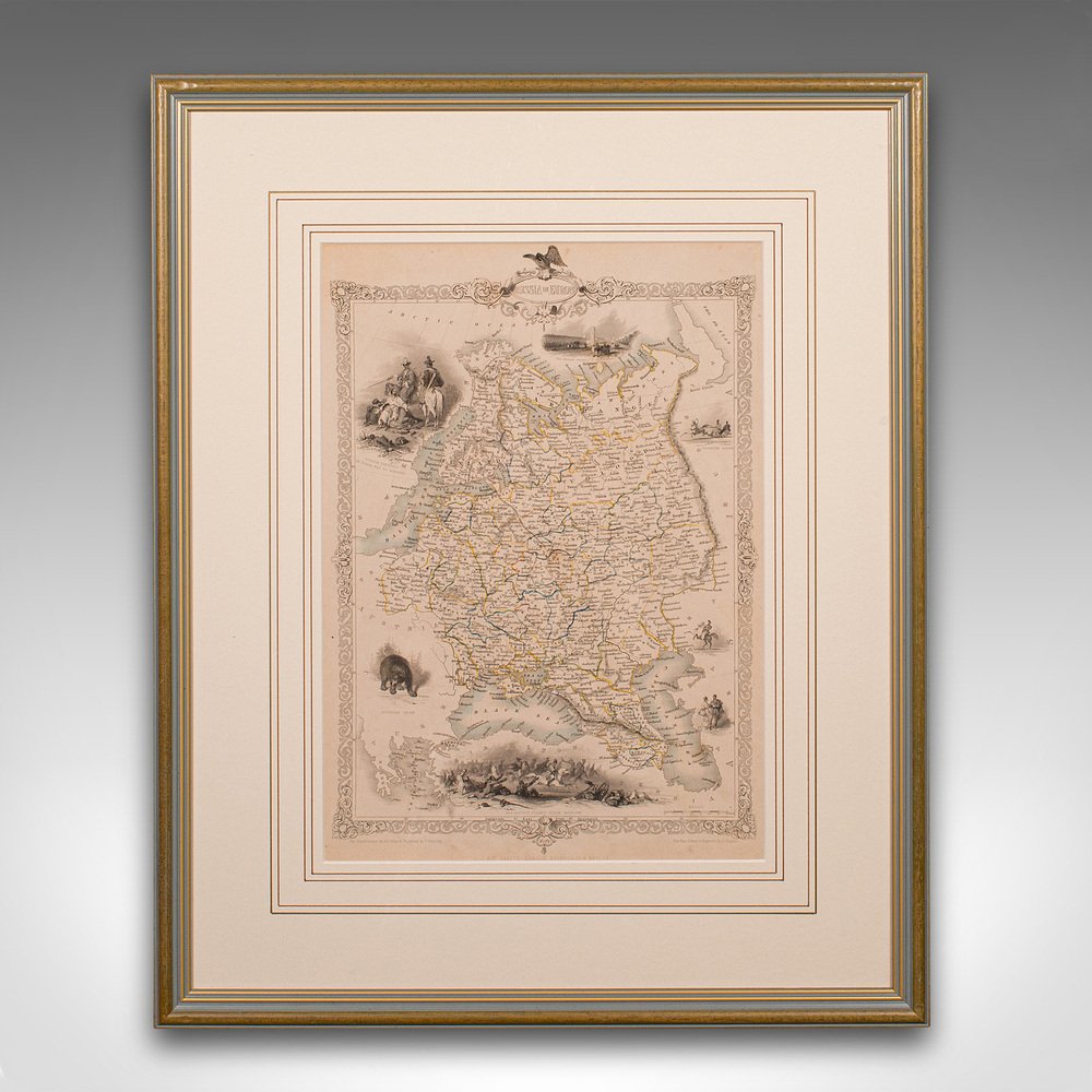 Antique Lithography Map for sale at Pamono