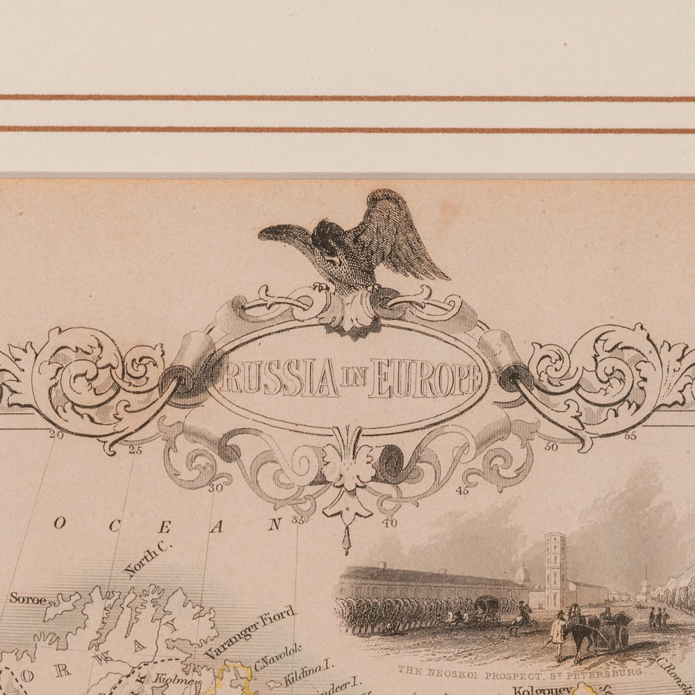 Antique Lithography Map for sale at Pamono