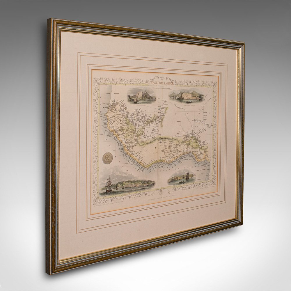 Antique Lithography Map for sale at Pamono
