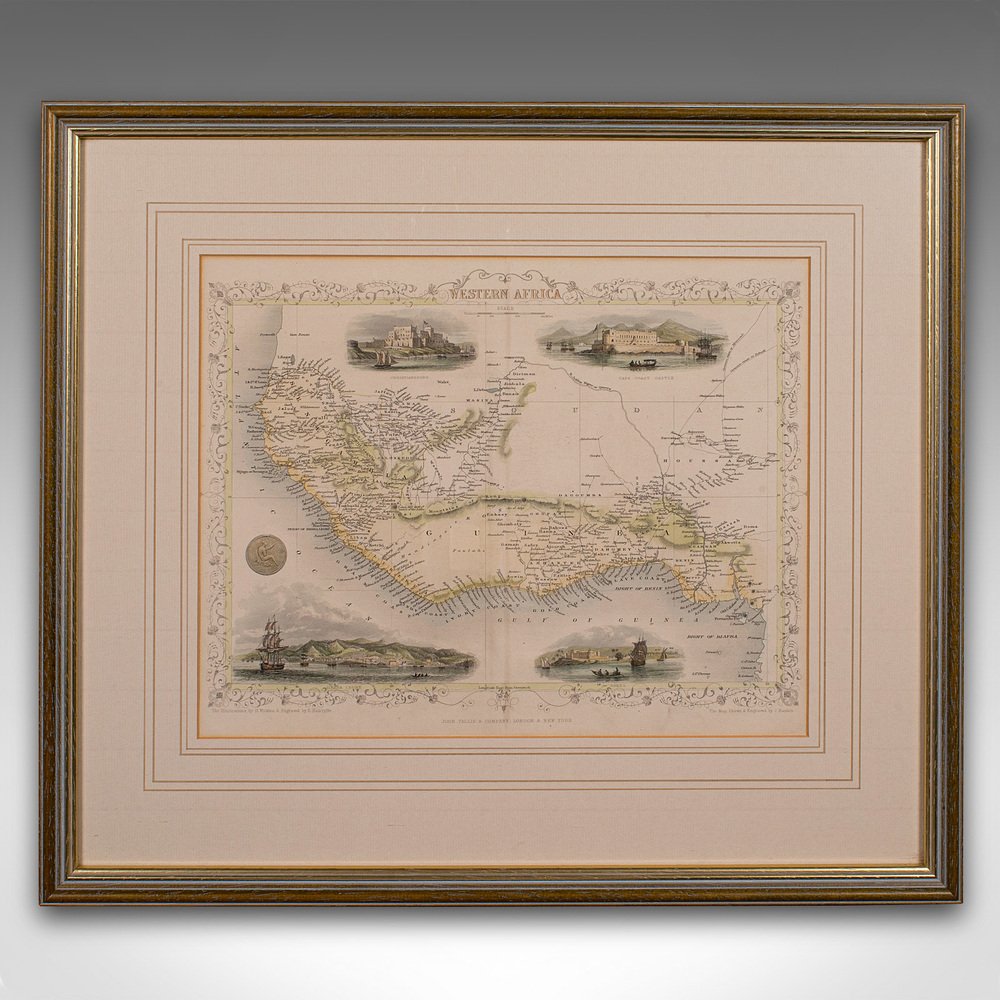 Antique Lithography Map for sale at Pamono