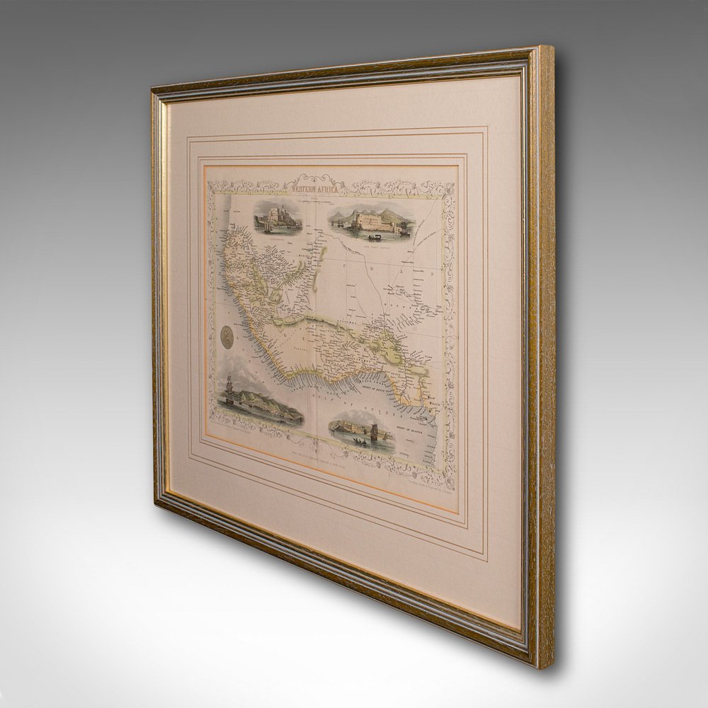 Antique Lithography Map for sale at Pamono