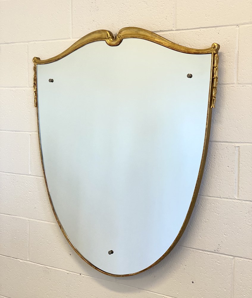 Vintage Shield Mirror, 1960s for sale at Pamono