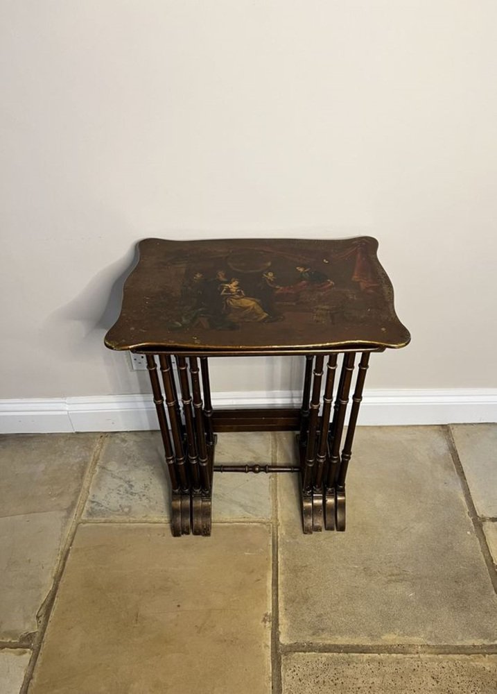 Edwardian Nesting Tables, 1900s, Set of 4 for sale at Pamono