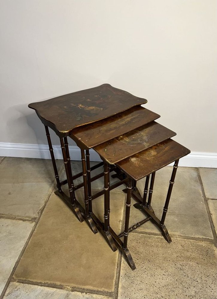 Edwardian Nesting Tables, 1900s, Set of 4 for sale at Pamono