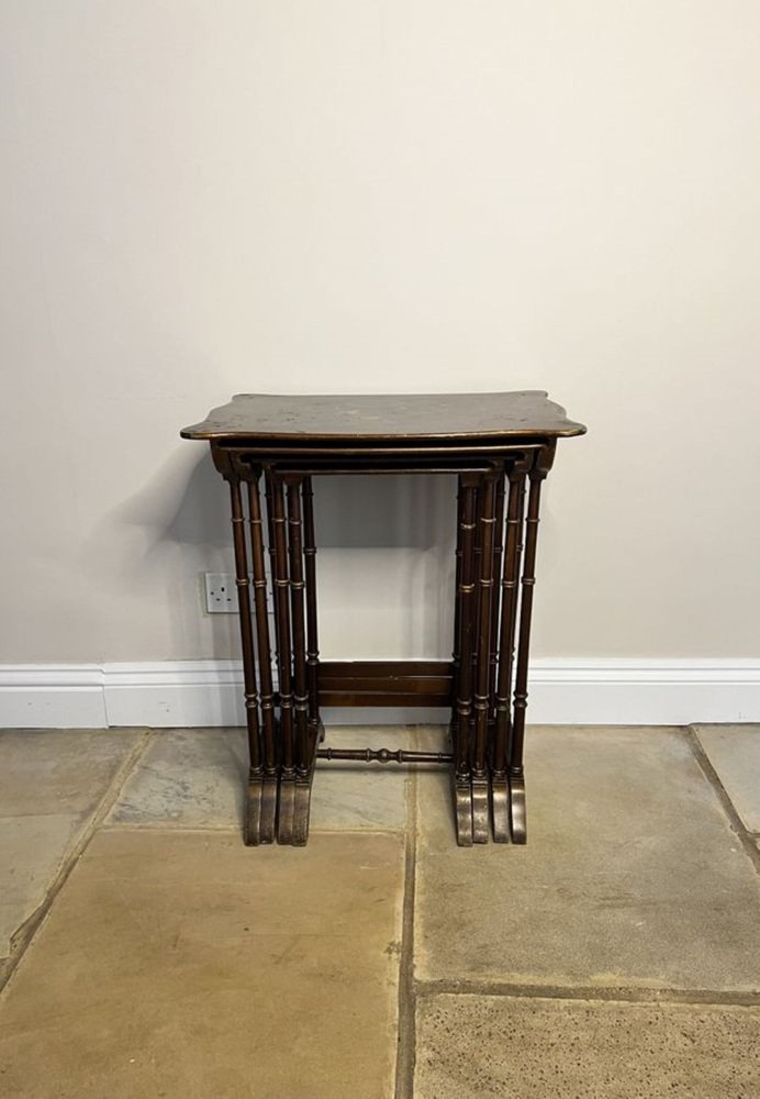 Edwardian Nesting Tables, 1900s, Set of 4 for sale at Pamono