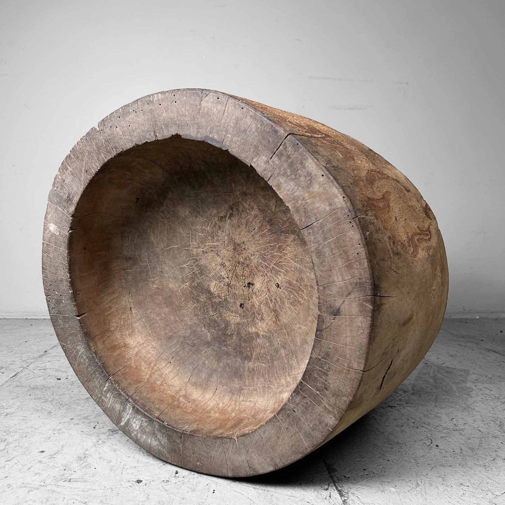 Late Meiji Japanese Mochi-Tsuki Usu Mortar, 1890s for sale at Pamono