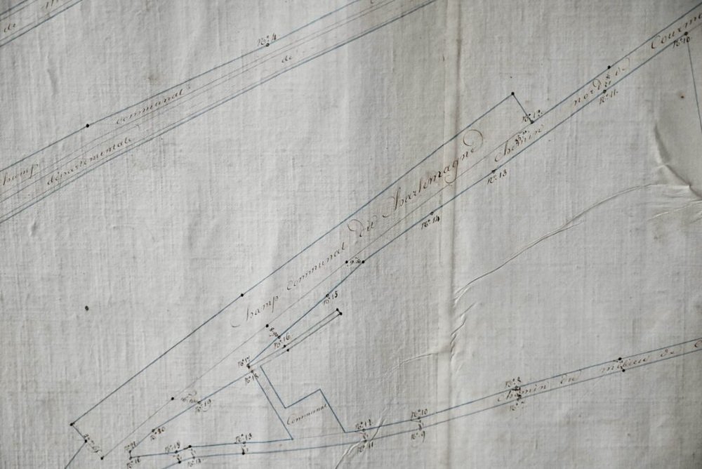French N°2 Cadastral Plan, 1933 for sale at Pamono