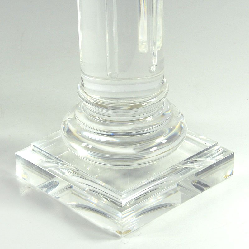 French Acrylic Column Table Lamp, 1990s for sale at Pamono