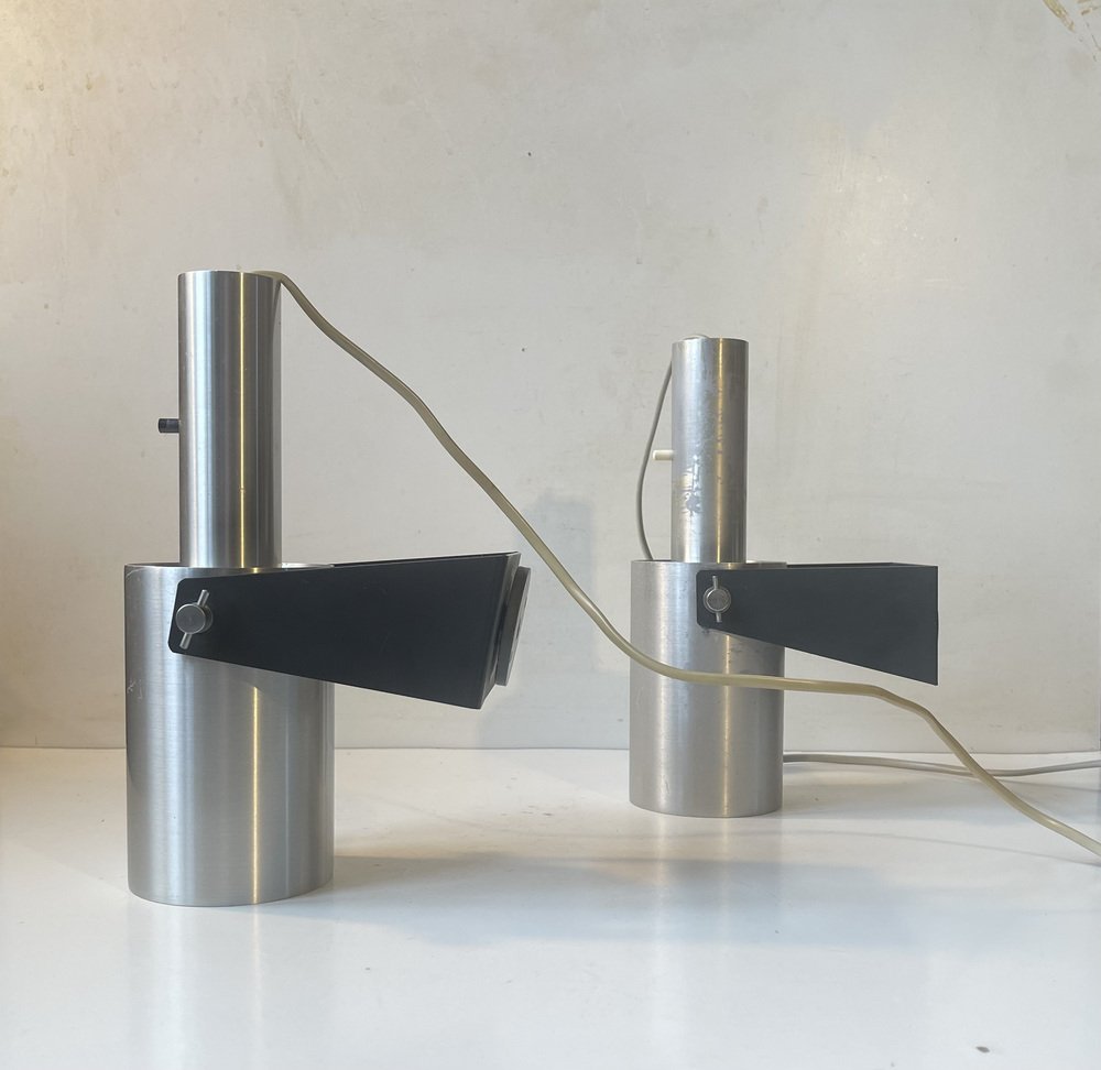 Minimalist Sonet Wall Lamps by Hans Peter Jeppesen for Fog & Mørup, 1960s, Set of 2 for sale at ...