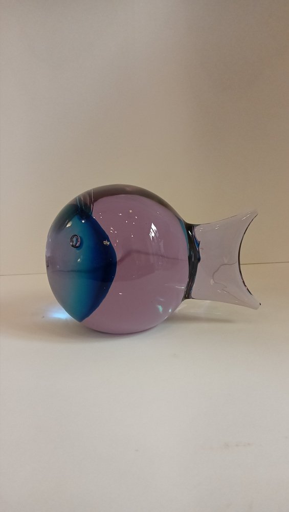 Glass Fish-Shaped Sculpture by Cenedese, Murano, Italy, 1950s for sale ...