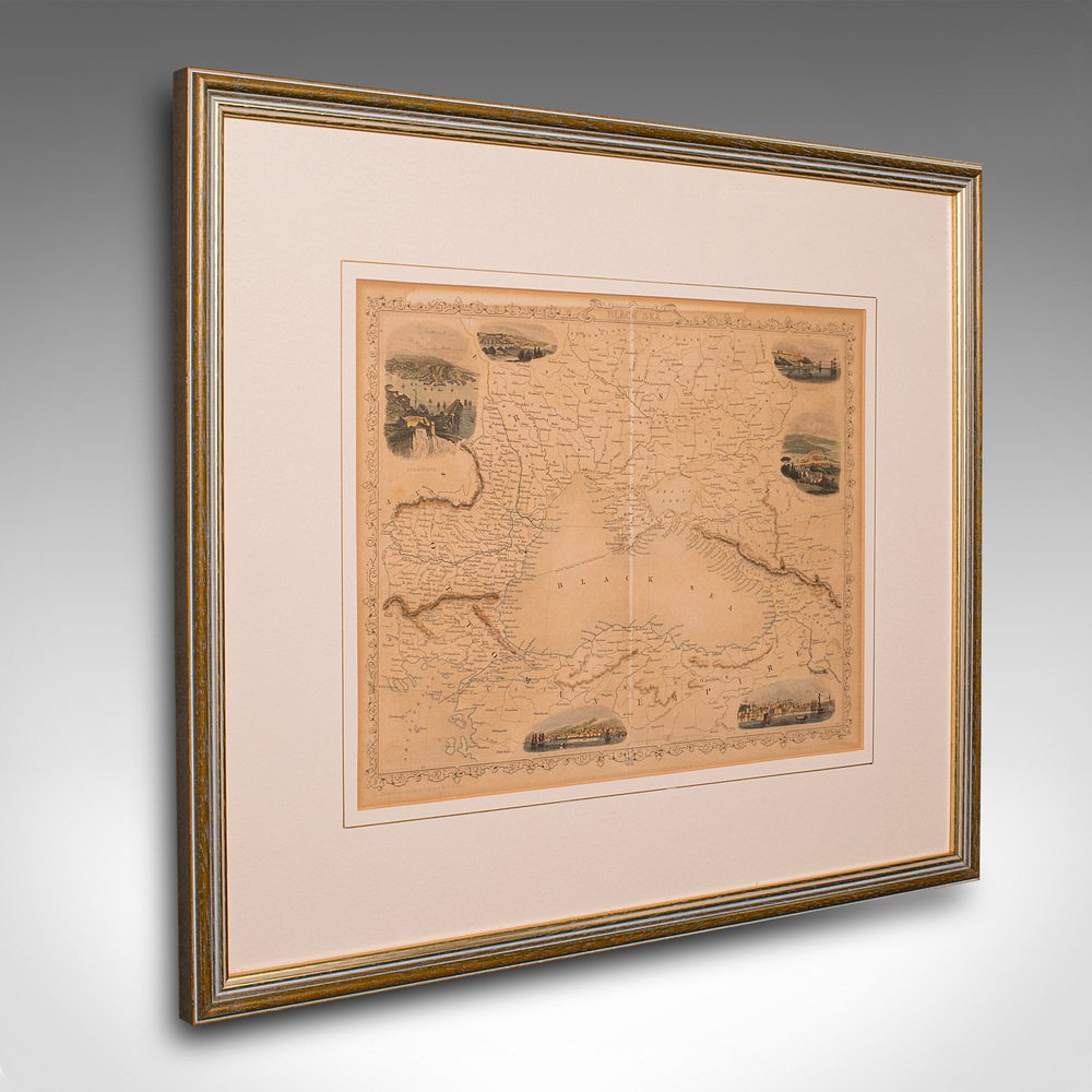 Antique English Lithography Map of Black Sea for sale at Pamono