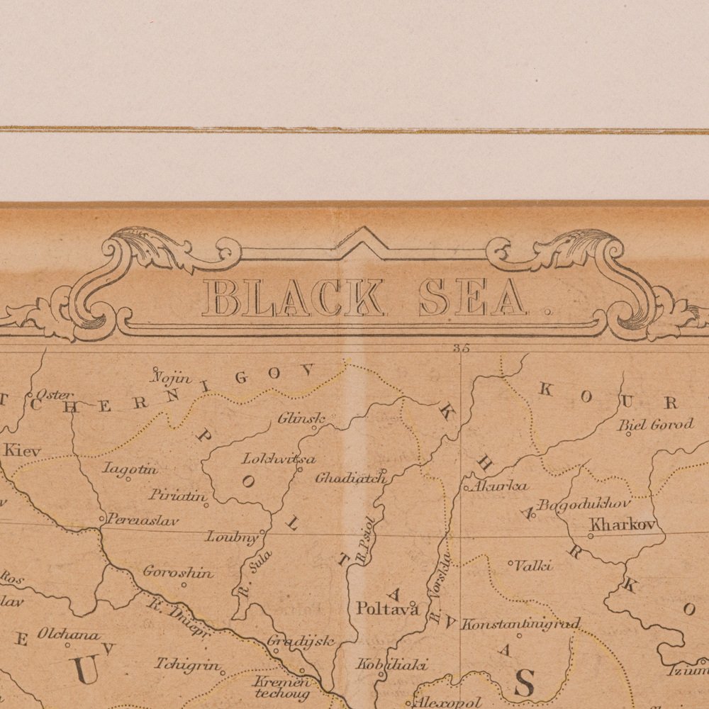 Antique English Lithography Map of Black Sea for sale at Pamono