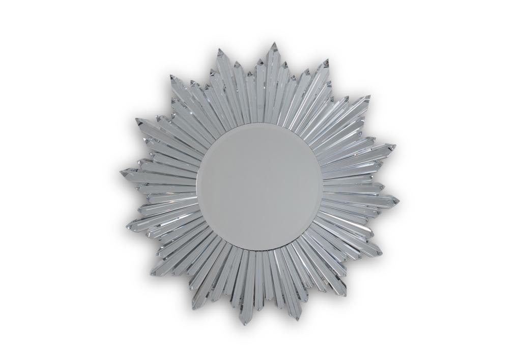 Vintage Star Mirror in Crystal for sale at Pamono