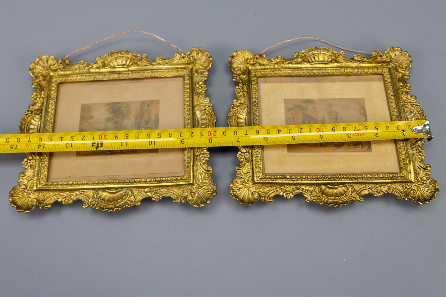 Antique French Rococo Style Gilt Bronze Picture Frames, 1890s, Set of 2 ...