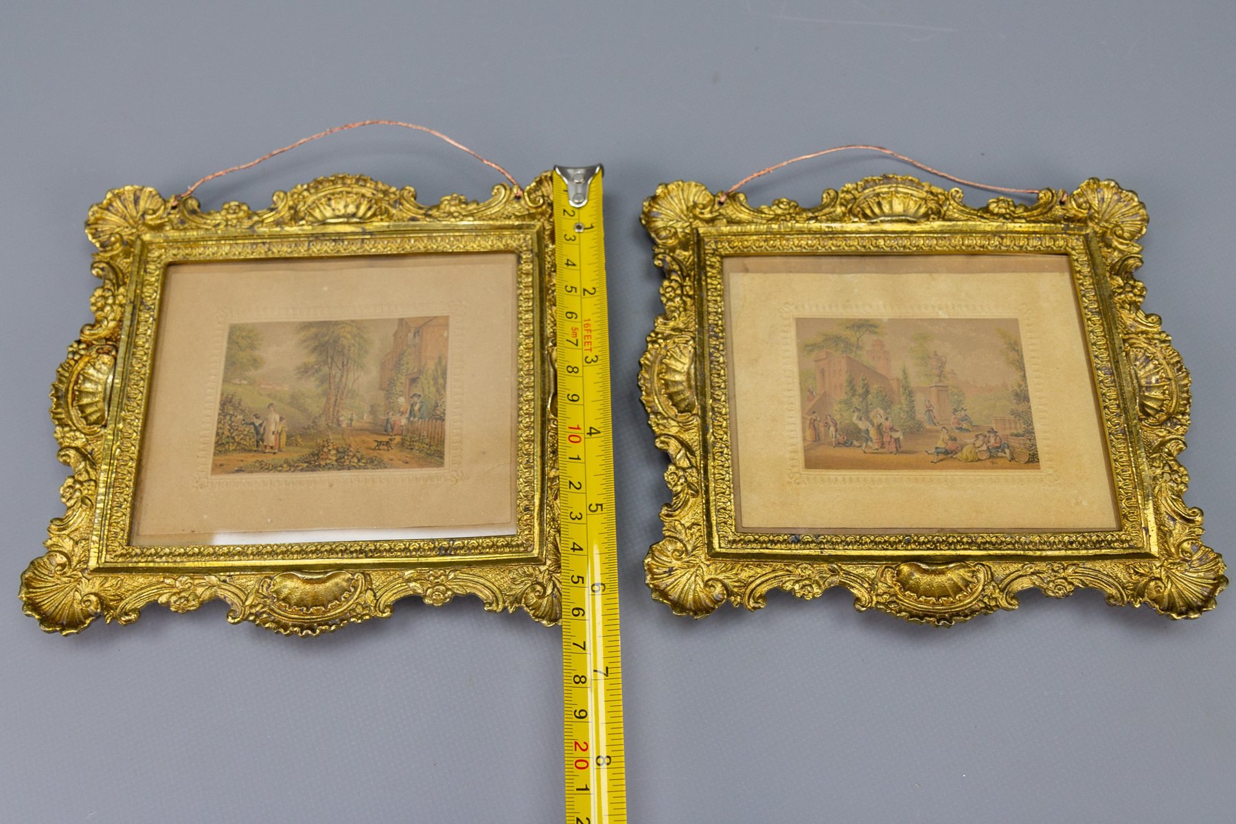 Antique French Rococo Style Gilt Bronze Picture Frames, 1890s, Set of 2 ...