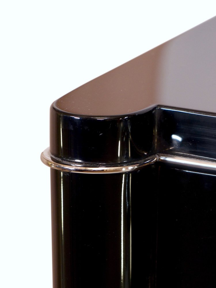 Art Deco Black Desk from De Coene Frères, Belgium, 1940s for sale at Pamono