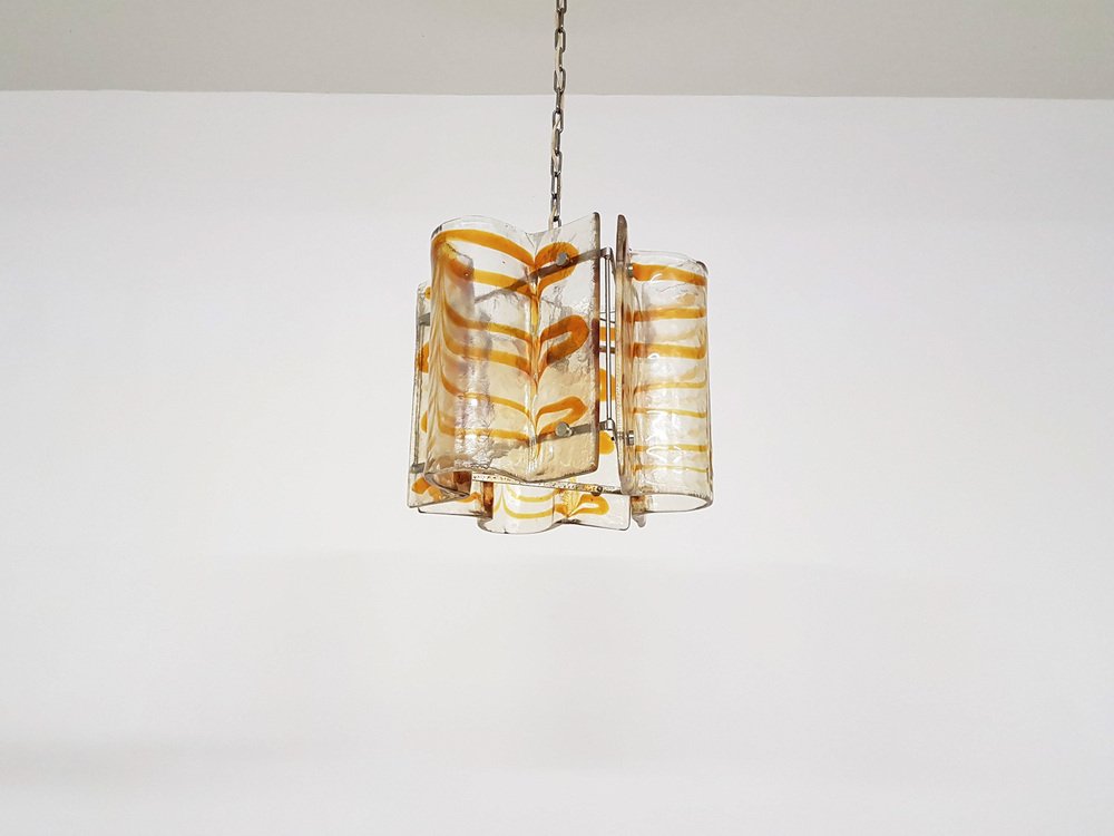 Italian Murano Glass Ceiling Light, 1970s for sale at Pamono