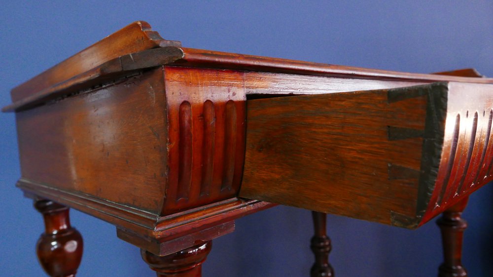 Biedermeier Lady Writing Desk with Drawer in Mahogany, 1890s for sale ...