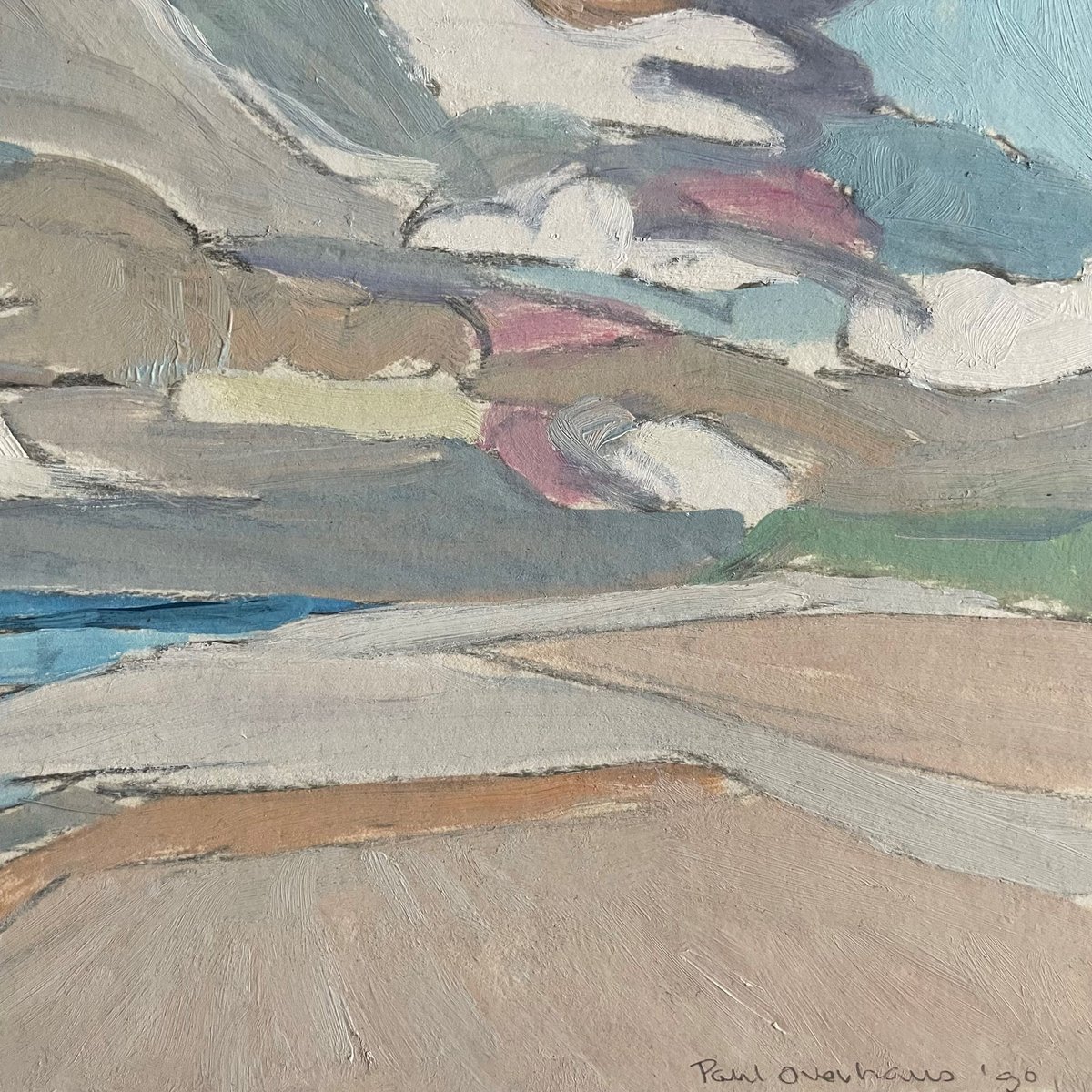Paul Overhaus, Dutch Landscape, 1990, Oil on Board, Framed for sale at ...
