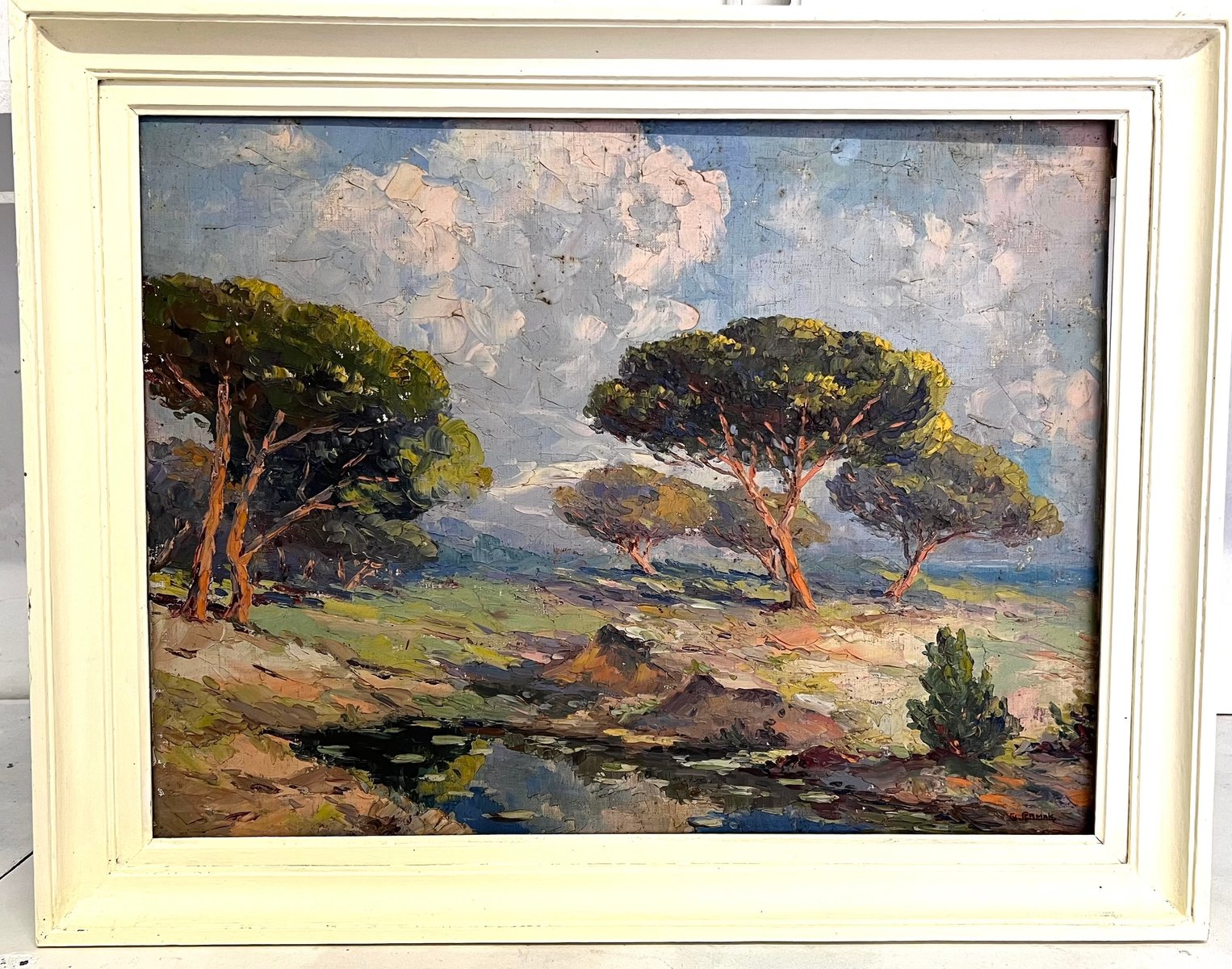 Charles Cermark, Landscape of the Côte d'Azur, 1930, Oil on Canvas ...