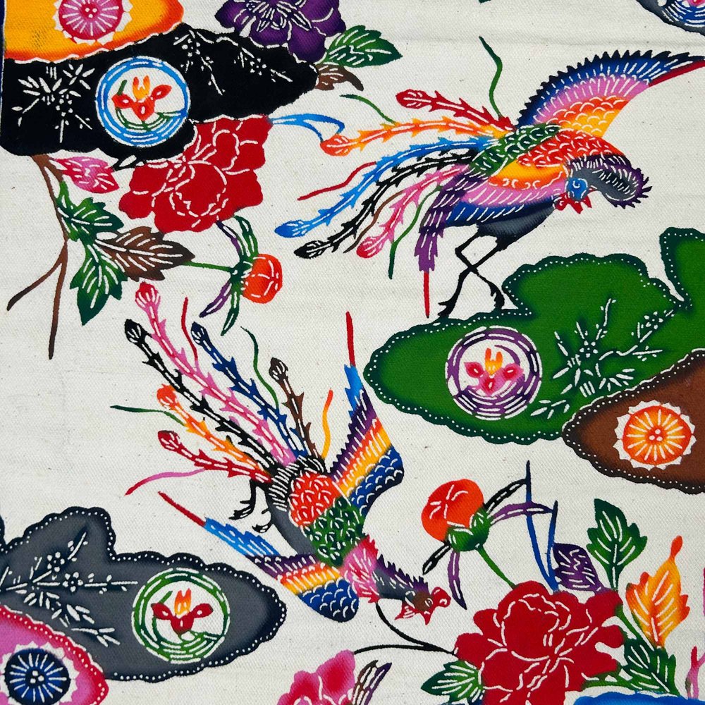 Bingata Okinawan Textile, Ryukyu, Japan, 1960s for sale at Pamono