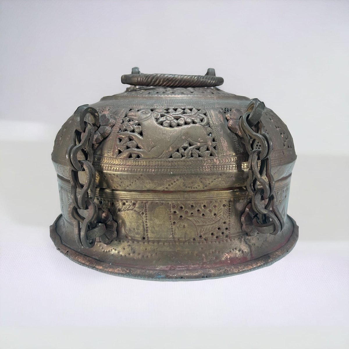 Vintage Indian Jali Paan and Betel Box, 1920s for sale at Pamono