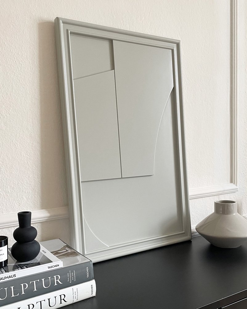 Wooden Verge Wall Art in Silk Grey by Likya Atelier for sale at Pamono