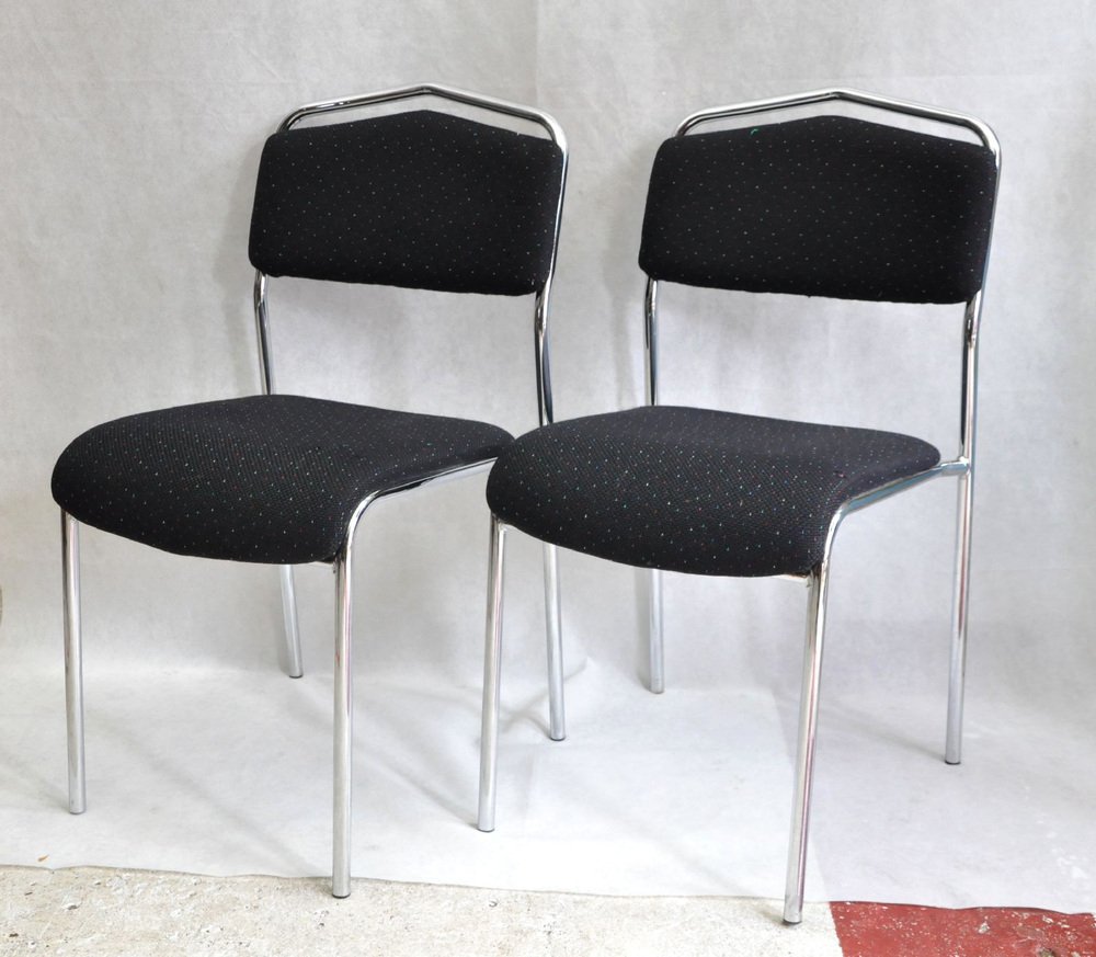 Mid-Century Chrome-Plated Steel Tube Chairs, 1960s, Set of 2 for sale ...