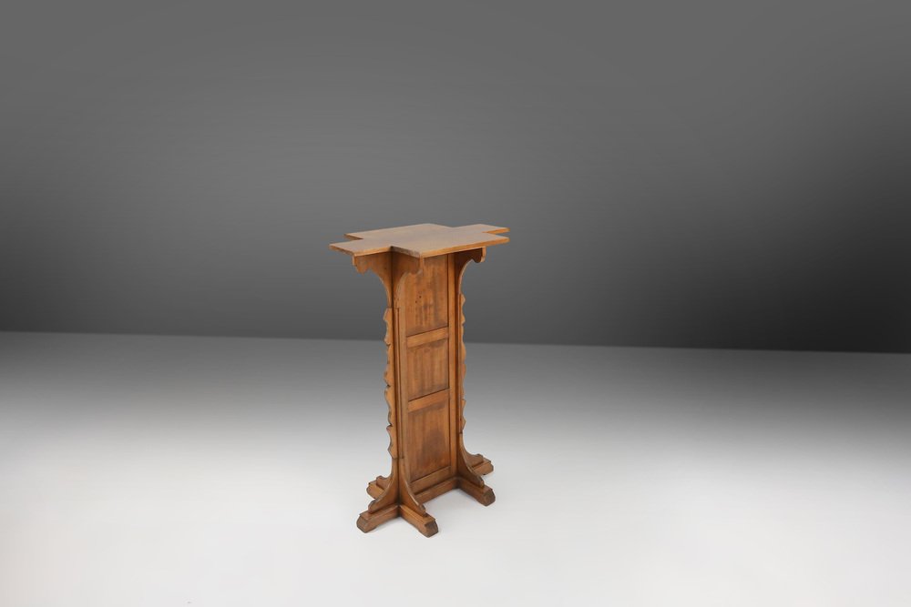 French Wooden Church Console, 1900s for sale at Pamono