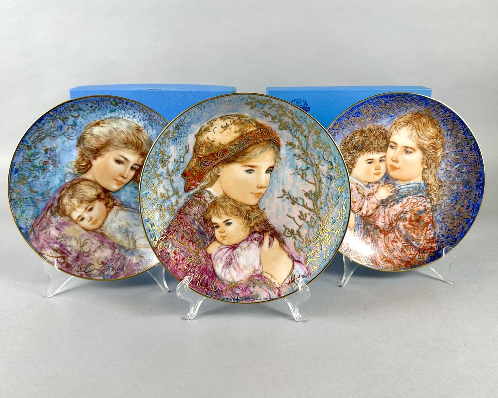 Mothers Day Limited Edition Collectible Plates by Edwin M. Knowles for ...