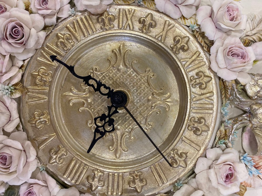 Porcelain Wall Clock by Giulio Tucci for sale at Pamono