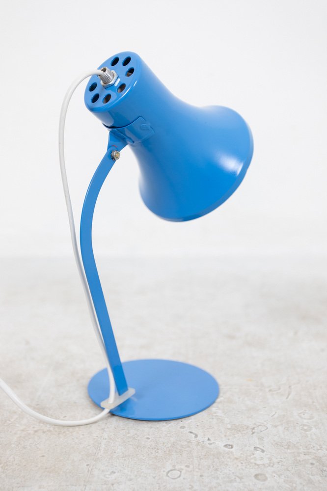 Small Vintage Blue Table Lamp, 1960s for sale at Pamono