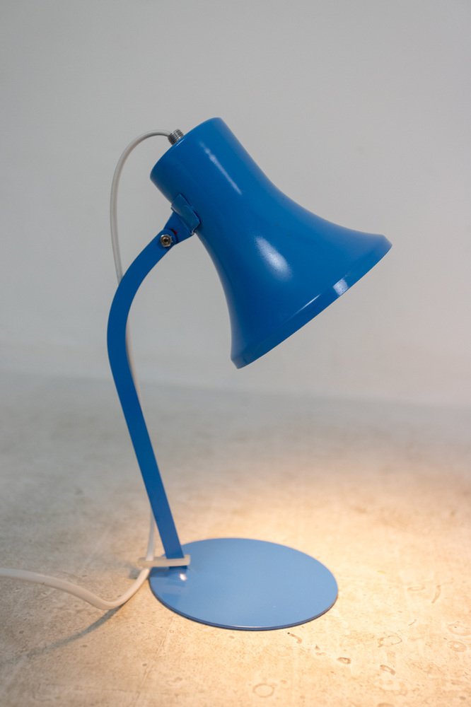 Small Vintage Blue Table Lamp, 1960s for sale at Pamono