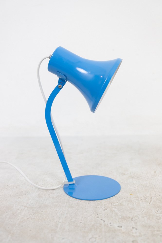 Small Vintage Blue Table Lamp, 1960s for sale at Pamono