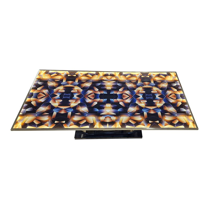 Art Deco Dining Table with Backlit Top for sale at Pamono