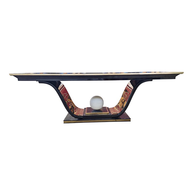 Art Deco Dining Table with Backlit Top for sale at Pamono