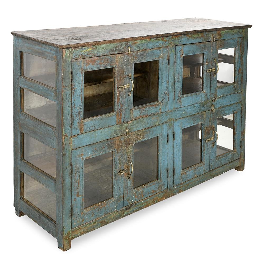 Showcase Buffet in Patinated Wood for sale at Pamono